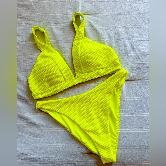 Infamous Swim | Swim | Infamous Swim Neon Highlighter Yellow Bikini Set ...